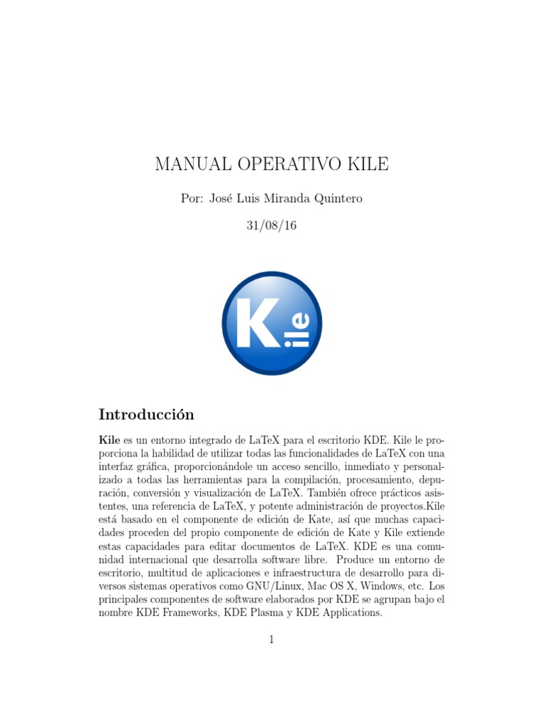 Manual Kile | PDF | Software del sistema | Áreas de informática