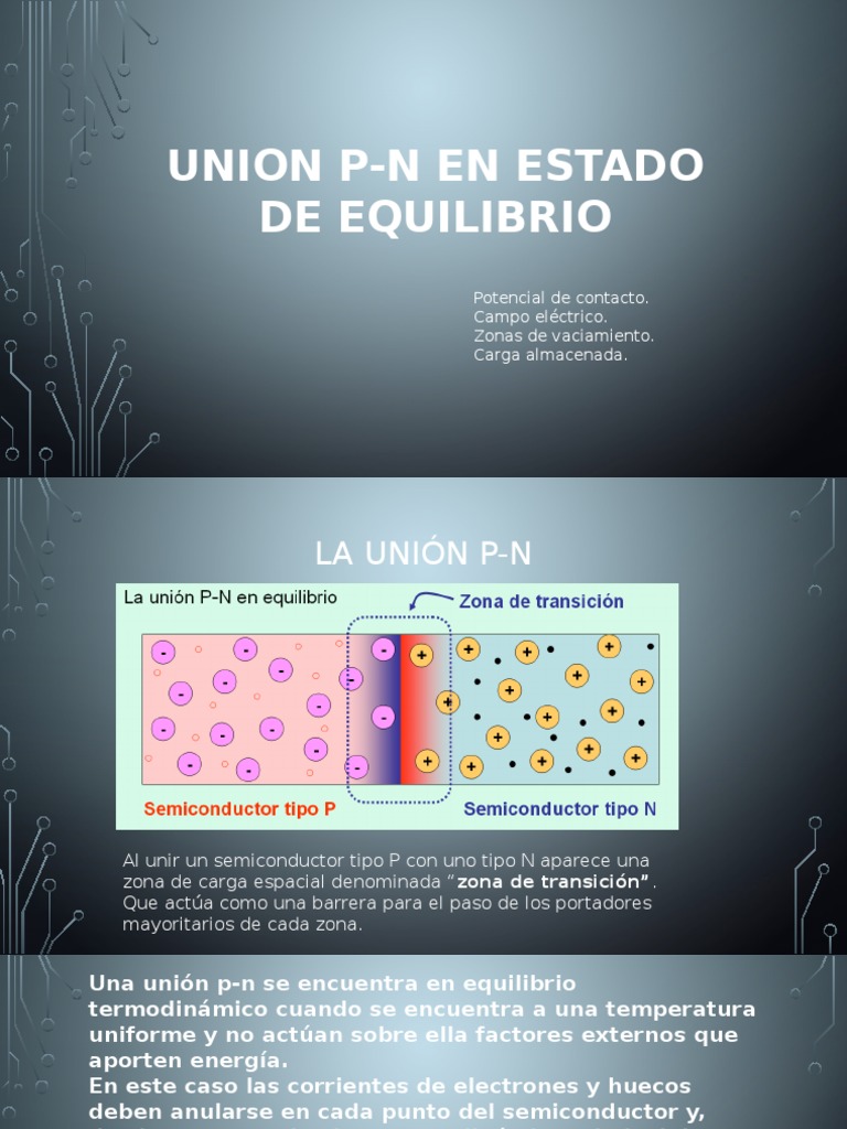 Union P-n en Estado de Equilibrio | Unión PN | Corriente eléctrica