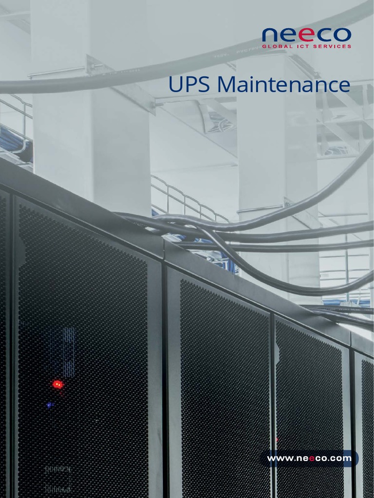 UPS Maintenance | PDF | Reliability Engineering | Battery (Electricity)