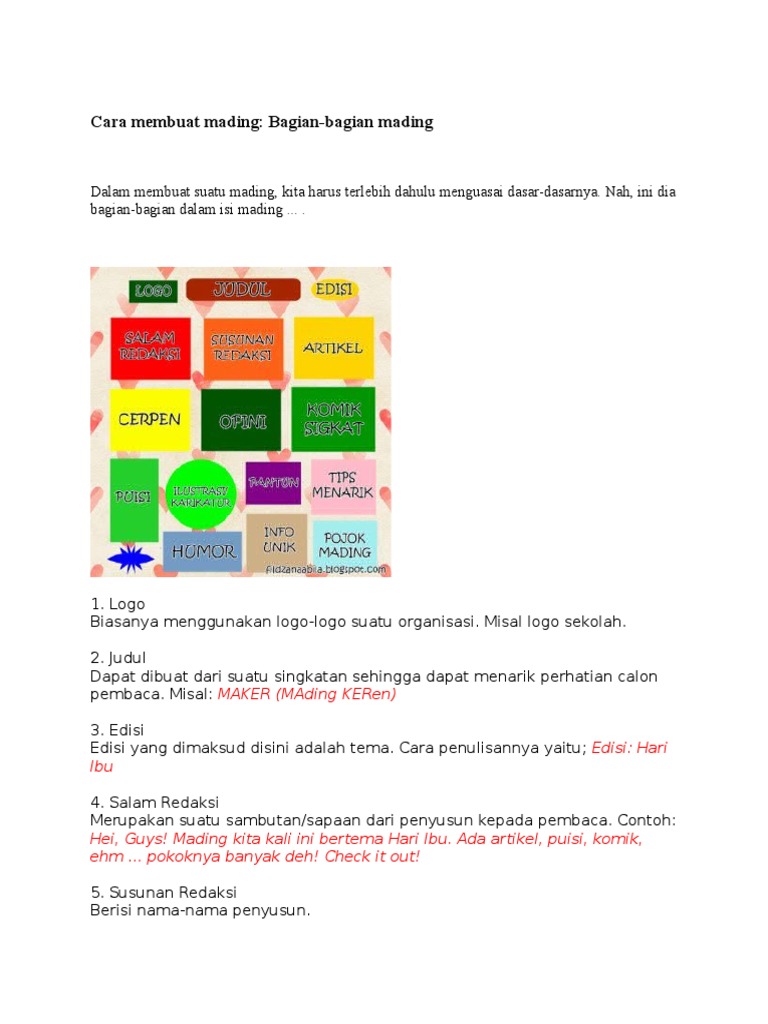 Cara Membuat Mading | PDF | Karier & Perkembangan