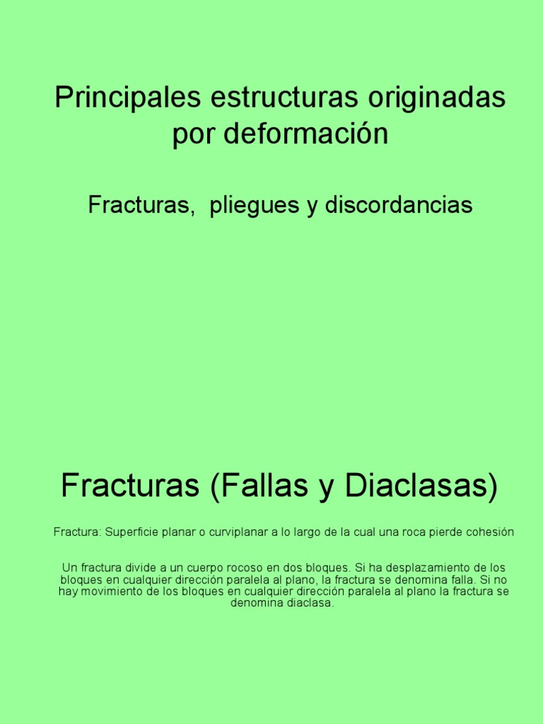 Geologia Estructural Fracturas | PDF | Falla (geología) | Geología