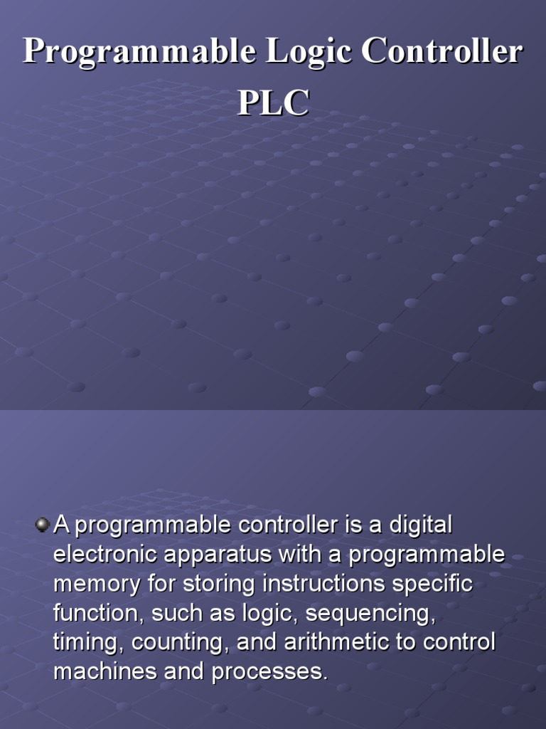 Programmable Logic Controller (PLC) Basics | PDF | Computer Data Storage | Programmable Logic ...