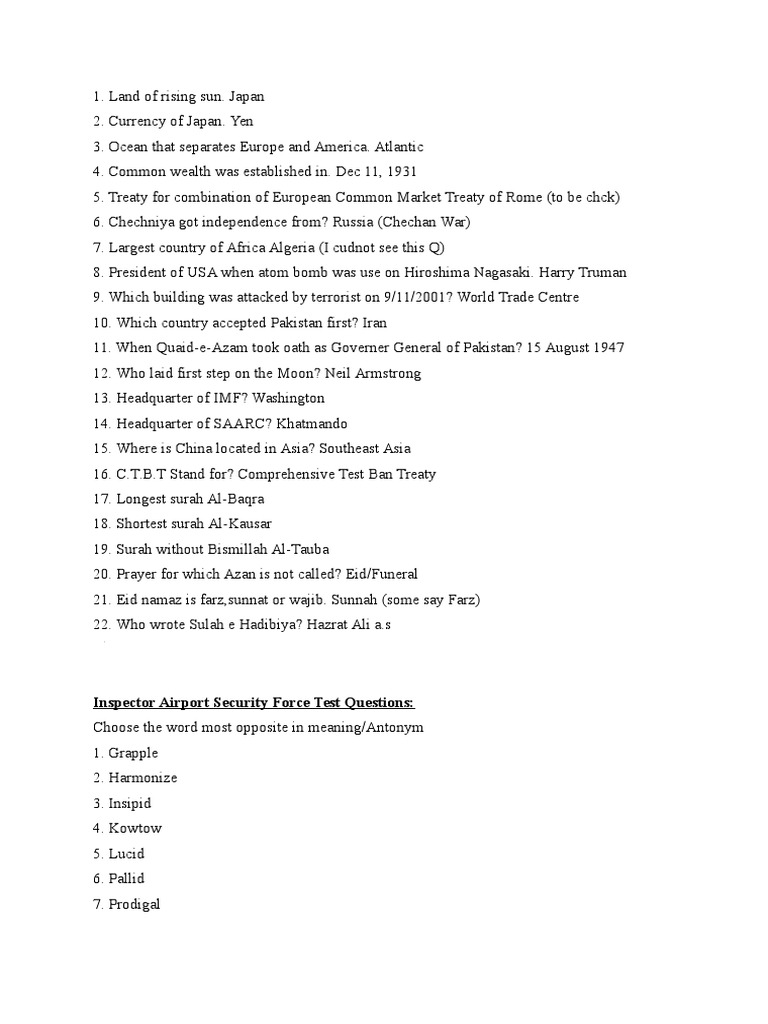 Zeeshan Test Material | PDF | Uranium | Pakistan