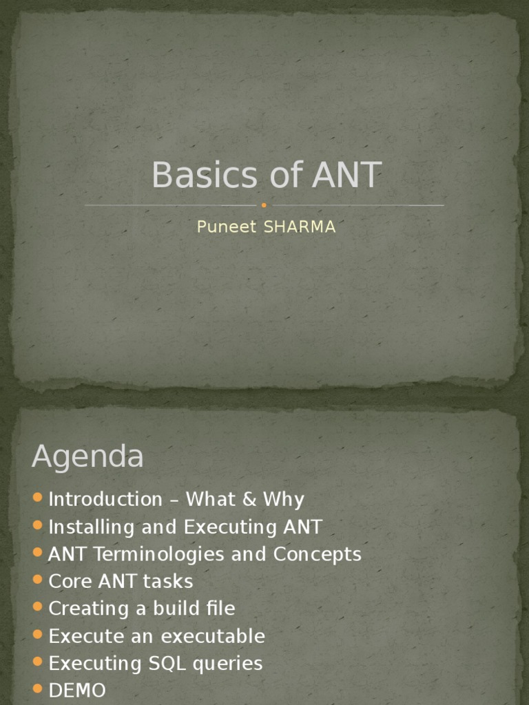 02 Basic Of Apache Ant Pdf Operating System Technology Data