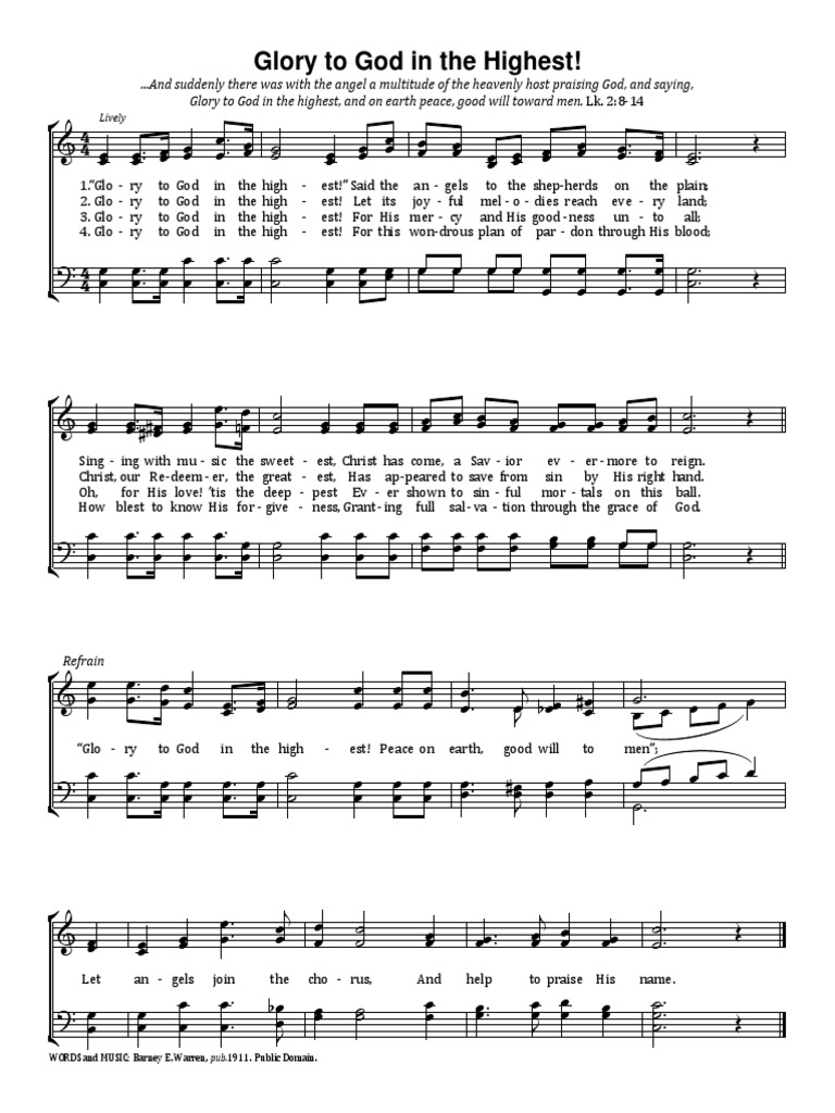 Glory To God in The Highest | PDF | Monotheism | Theism