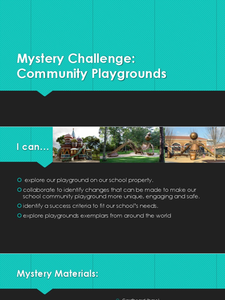 School Playground Design Challenge | PDF | Nature