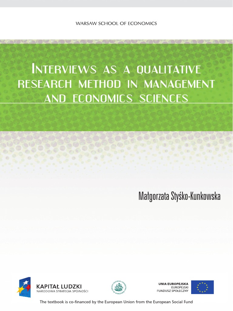 Interviews As A Qualitative Research Method | PDF | Qualitative ...