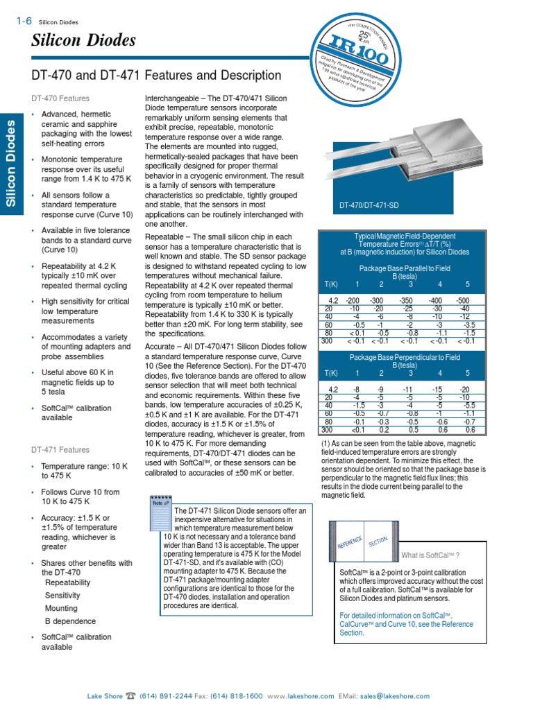 Silicon Diodes | PDF | Diode | Temperature