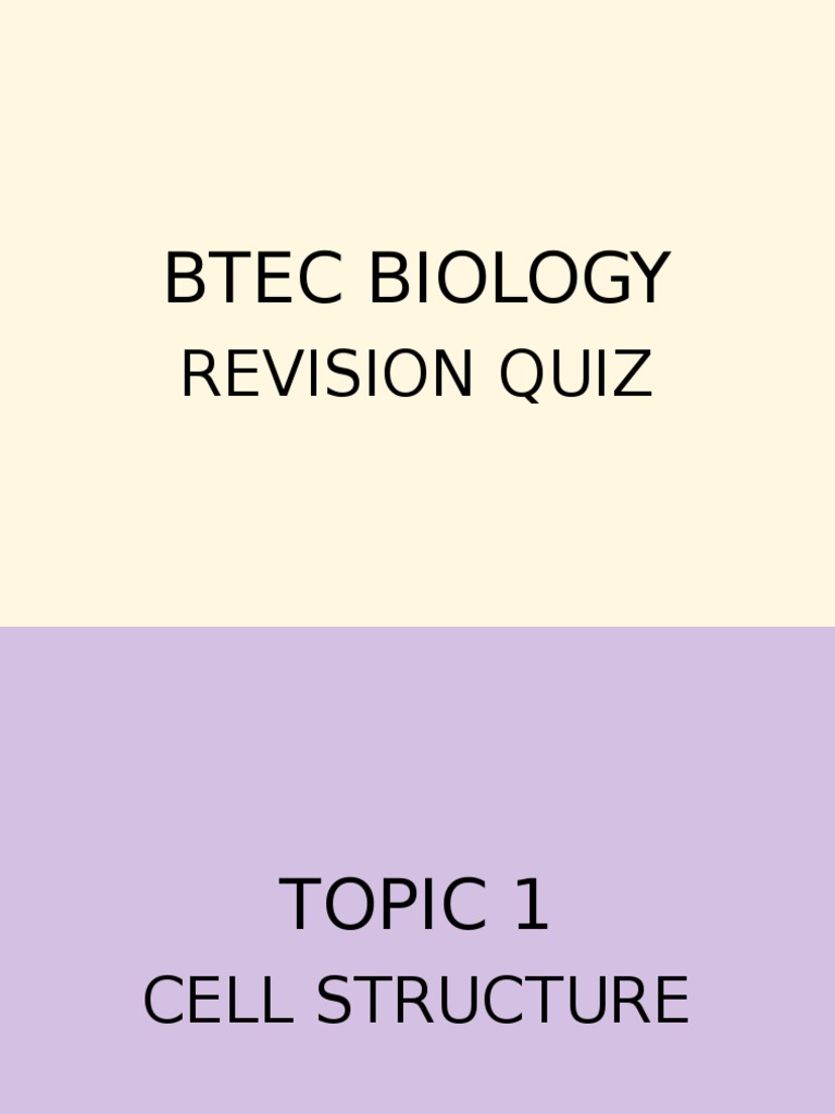 Btec Biology New Revision | PDF | Depolarization | Action Potential