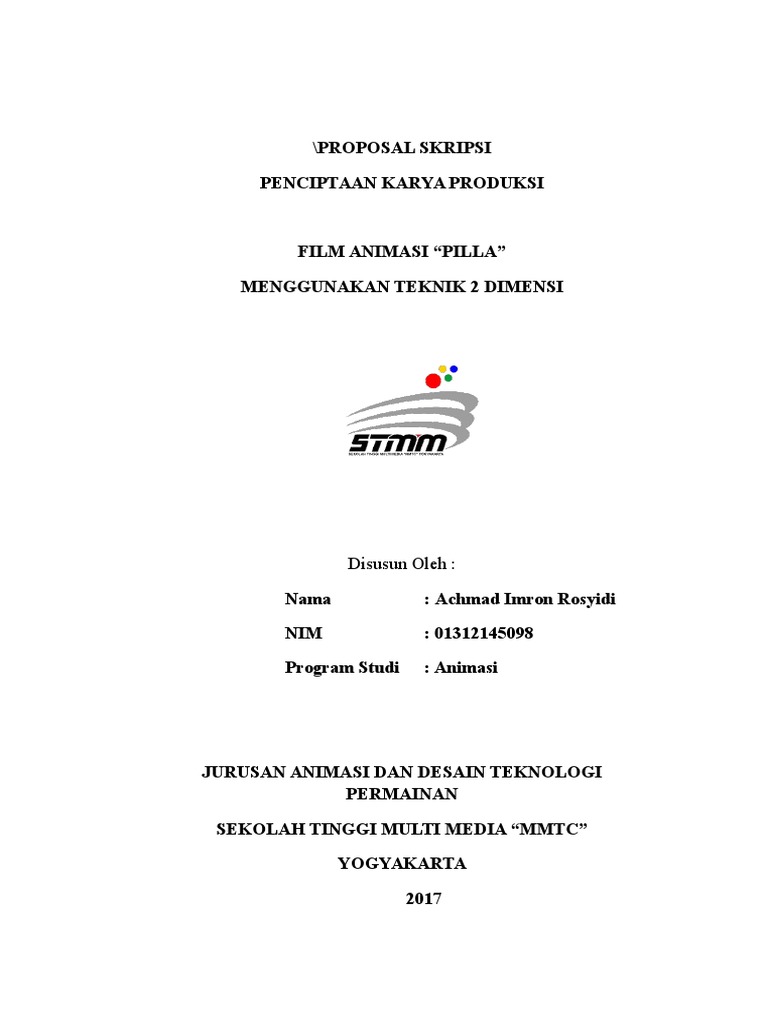 Proposal Animasi 2D "Pilla" | PDF