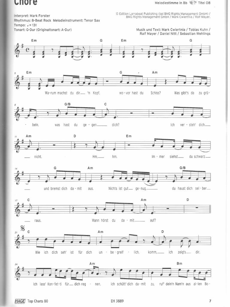 Mark Forster Chre Text Pdf