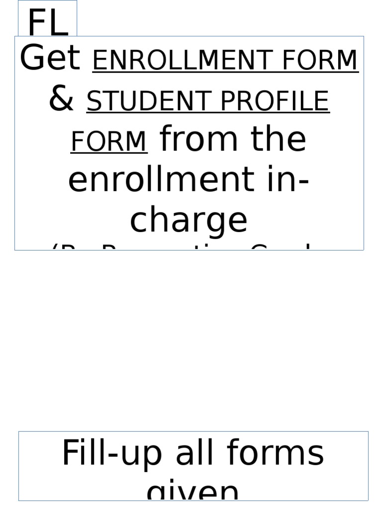 Enrollment Form Student Profile Form: Get & From The Enrollment In ...