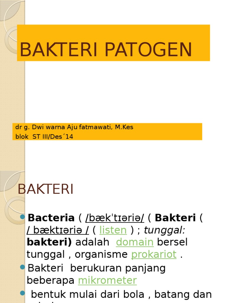 Bakteri Patogen | PDF
