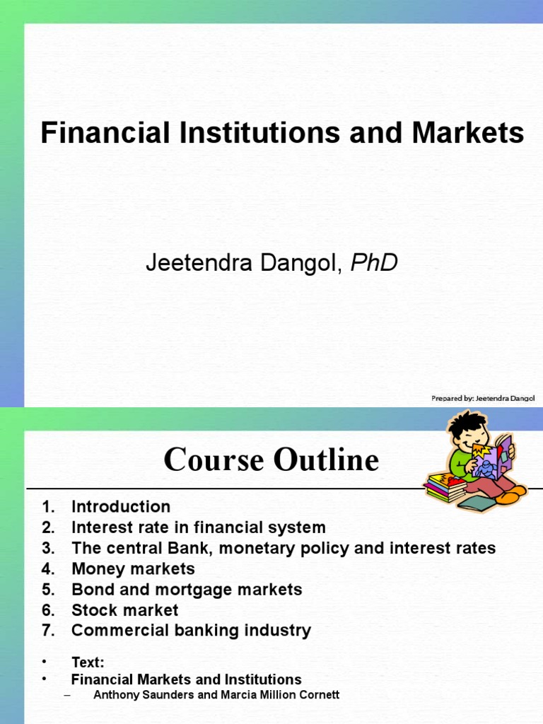 Financial Institutions and Markets | PDF | Financial Markets | Loans