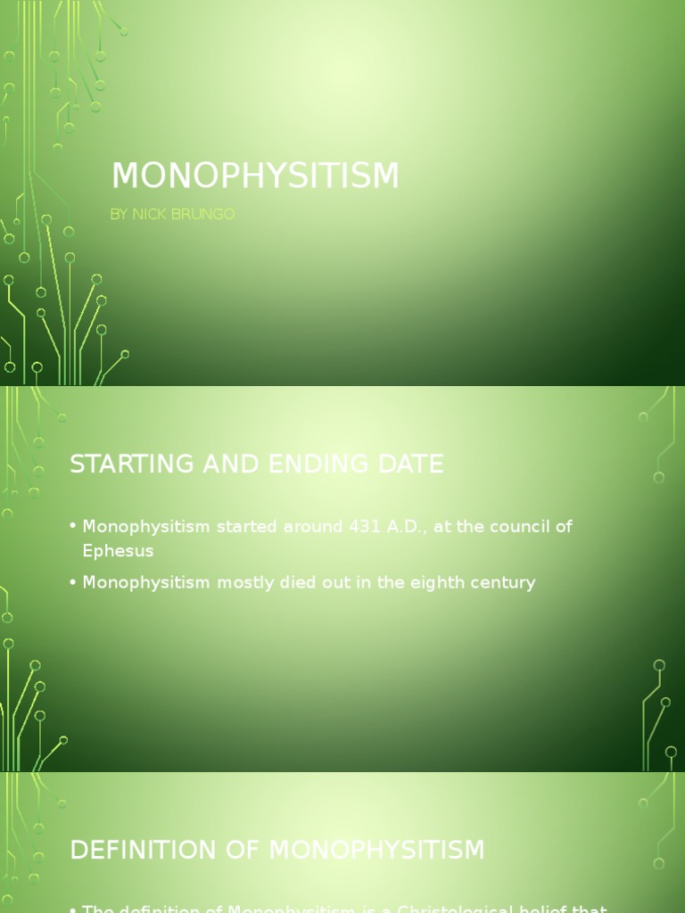 Monophysitism | PDF