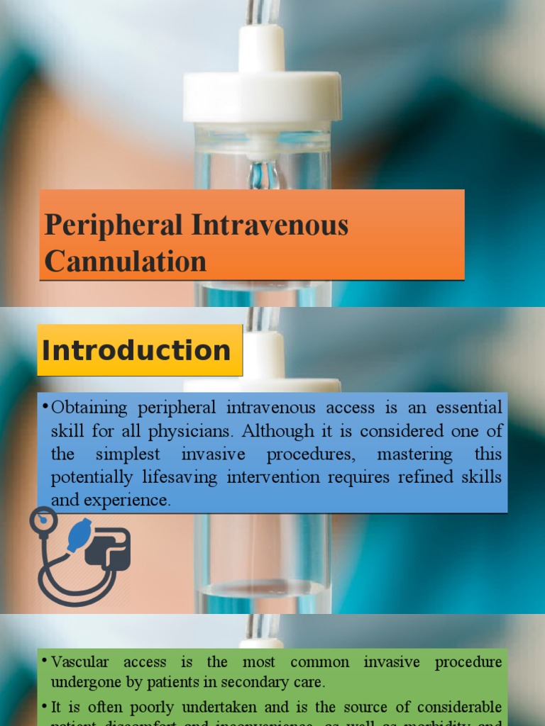 Canulation | Intravenous Therapy | Medical Specialties