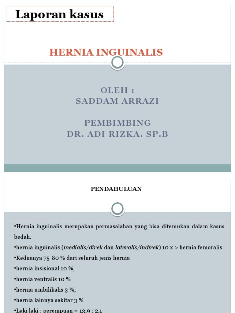 Hernia Inguinalis | PDF