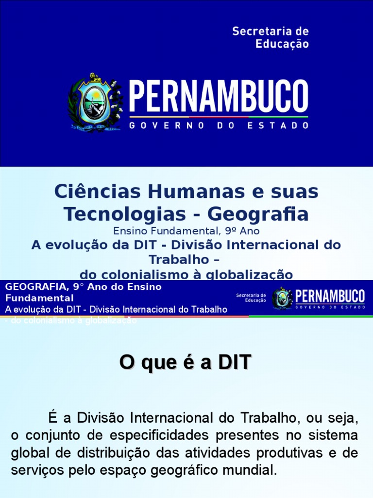 A Evolução Da DIT - Divisão Internacional Do Trabalho - Do Colonialismo ...
