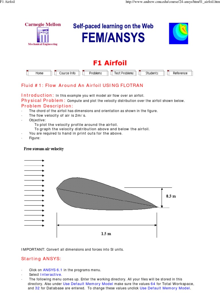 F1 Airfoil | Airfoil | Fluid Dynamics