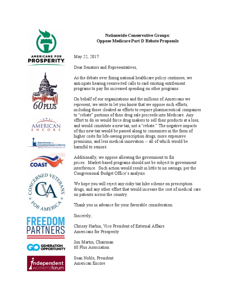 2017 Conservative Part D Letter | PDF