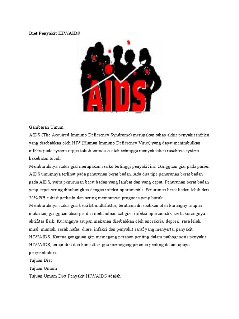 Diet untuk Pasien HIV/AIDS | PDF