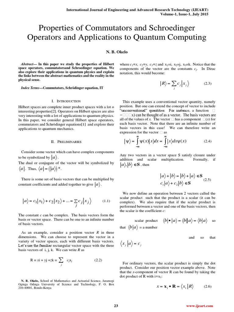 IJEART01014 | Download Free PDF | Eigenvalues And Eigenvectors | Wave Function