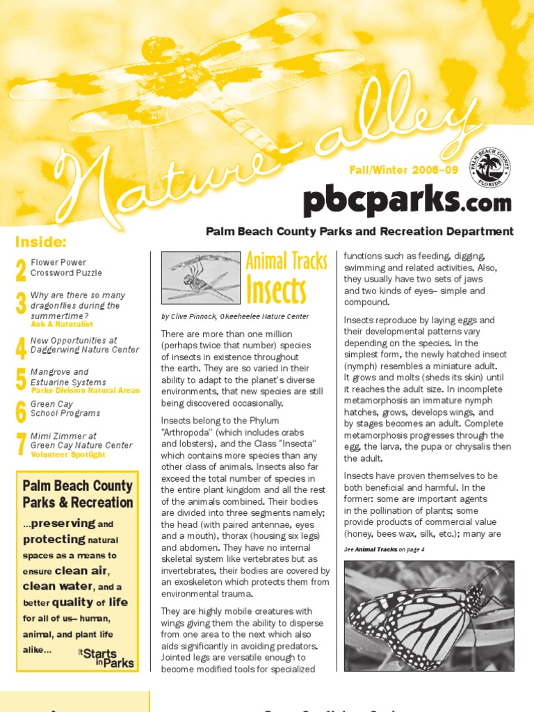 Inside:: Palm Beach County Parks & Recreation | PDF | Dragonfly | Mangrove