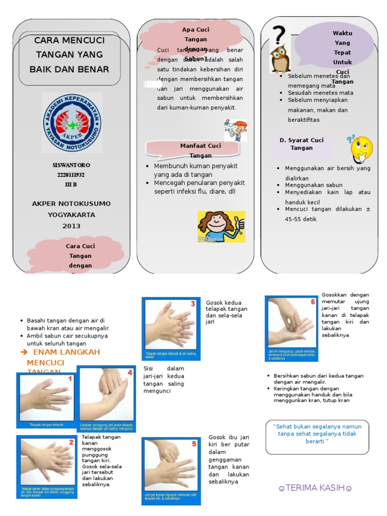 Leaflet Cuci Tangan | PDF