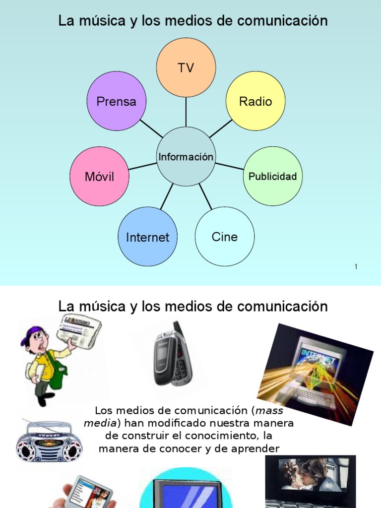 La Música y Los Medios de Comunicación | PDF | Televisión | Medios de ...