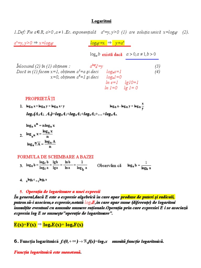 FORMULE LOGARITMI.doc