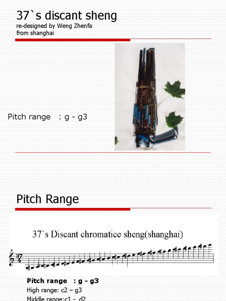 37's Discant Sheng by Wu Wei | PDF | Saxophone | Music Theory