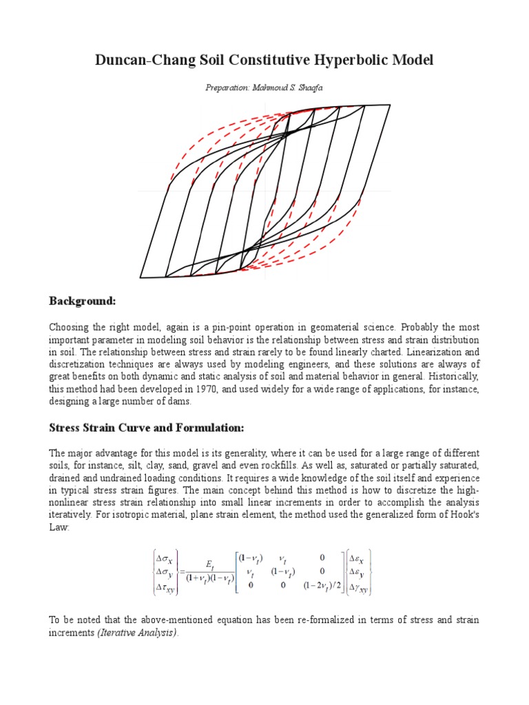 An Overview of the Duncan-Chang Soil Constitutive Hyperbolic Model ...