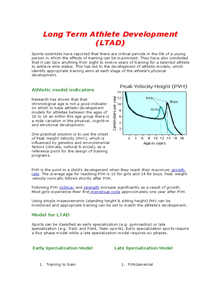Long Term Athlete Development - Brian Mackenzie | PDF | Strength ...