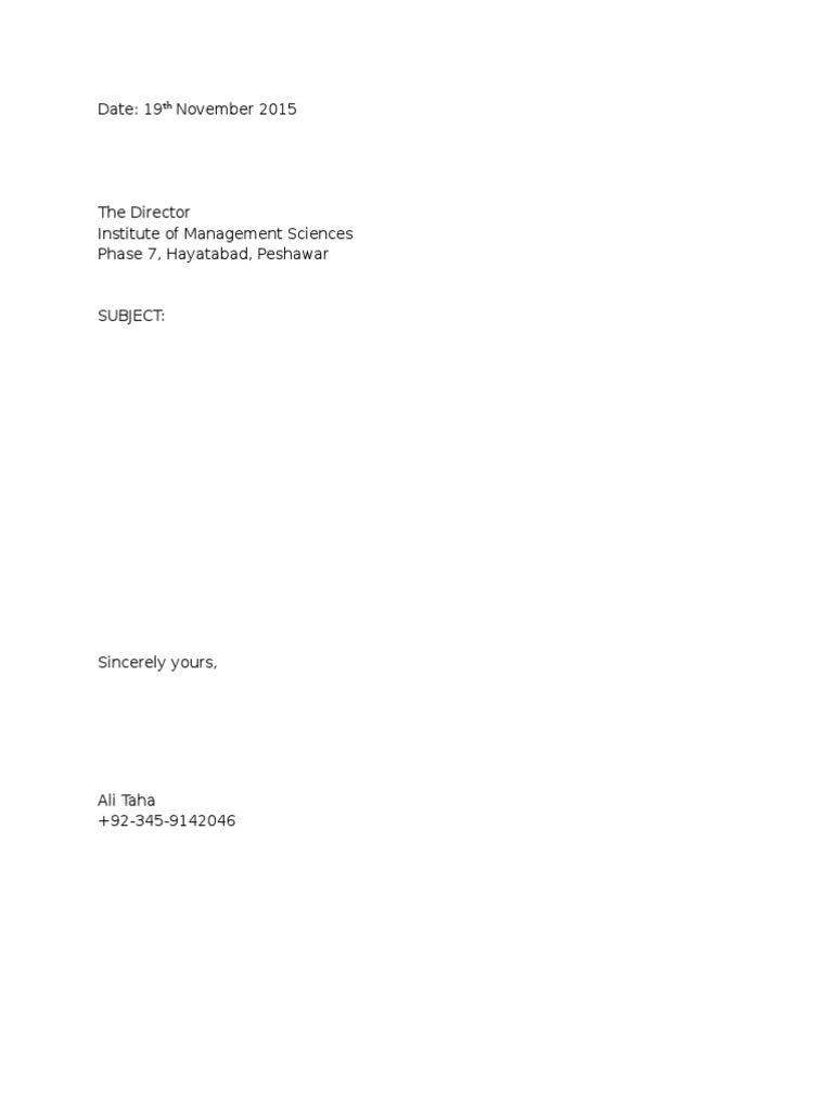 Letter | PDF