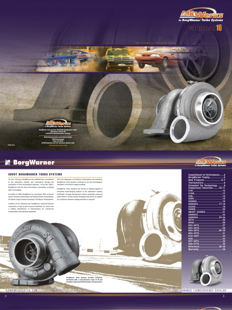 Turbos Borgwarner Catalog | PDF | Turbocharger | Turbine