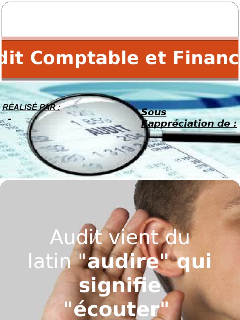 Présentation Audit Comptable Et Financier Vd | Audit financier ...