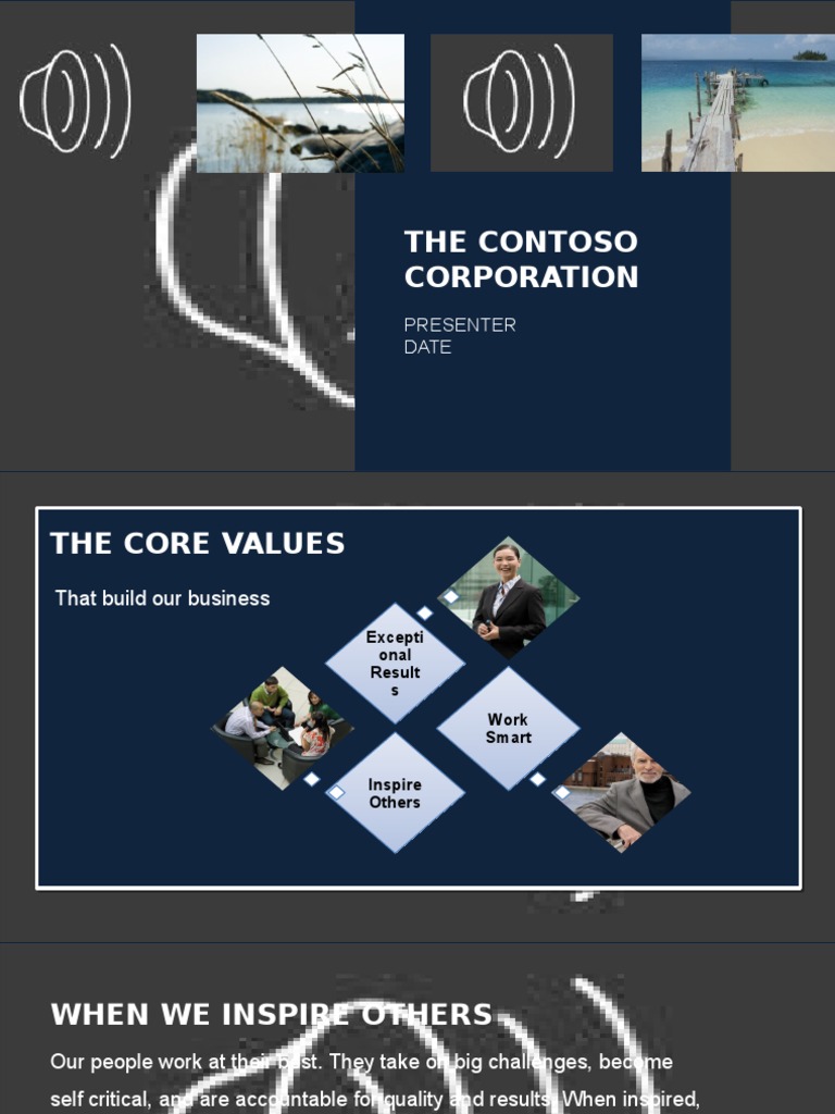 Contoso Corporation: Core Values & Impact | PDF | Recycling | Reuse