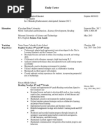 Annotated Resume Sample | PDF | Tutor | Literacy