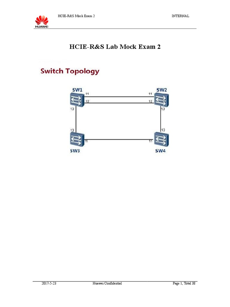 HCIE-R&S Lab Mock Exam 2 With Solutions | PDF | Multiprotocol Label ...