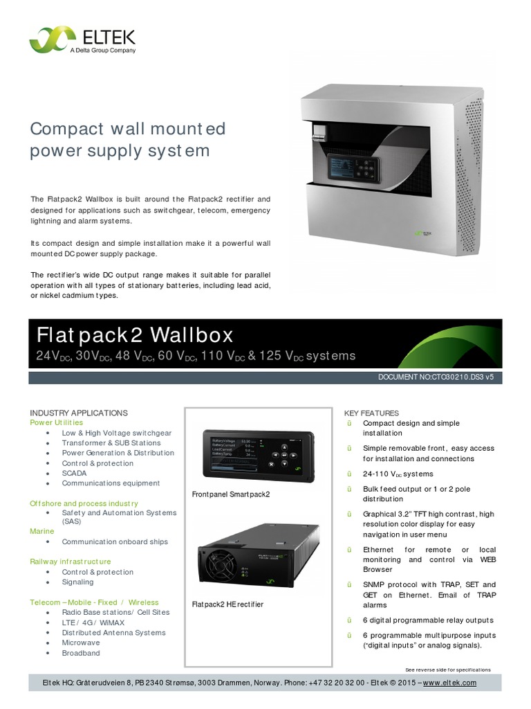 Flatpack2 Wallbox | PDF | Rectifier | Power Supply