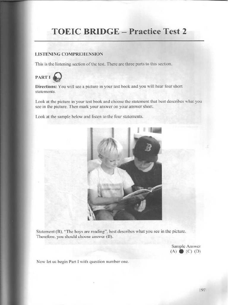 Practice Test 2 - Toeic Bridge | PDF