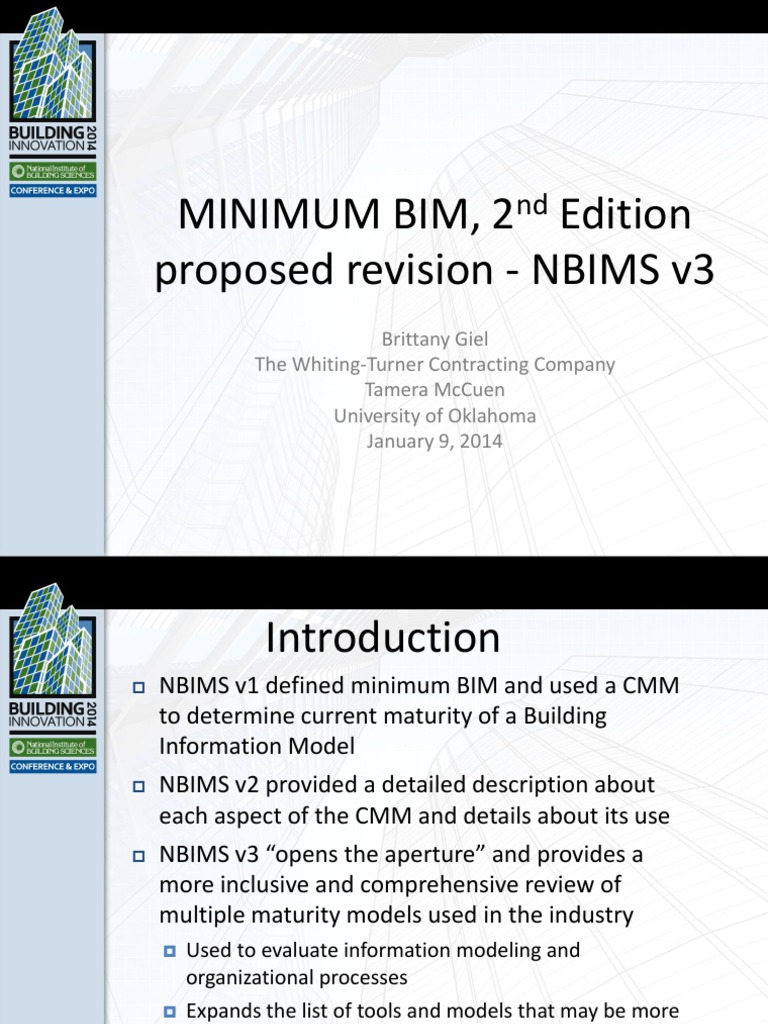 NBIMS v3: Enhancements in BIM Maturity | PDF | Building Information ...