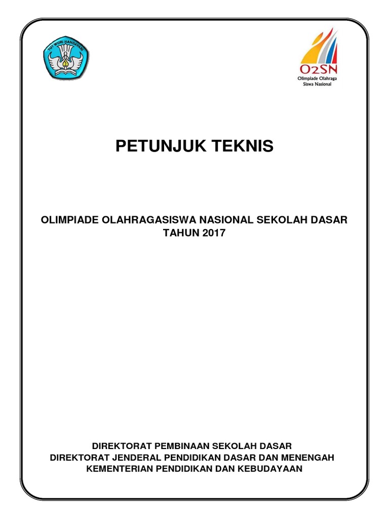 Juknis O2sn SD | PDF