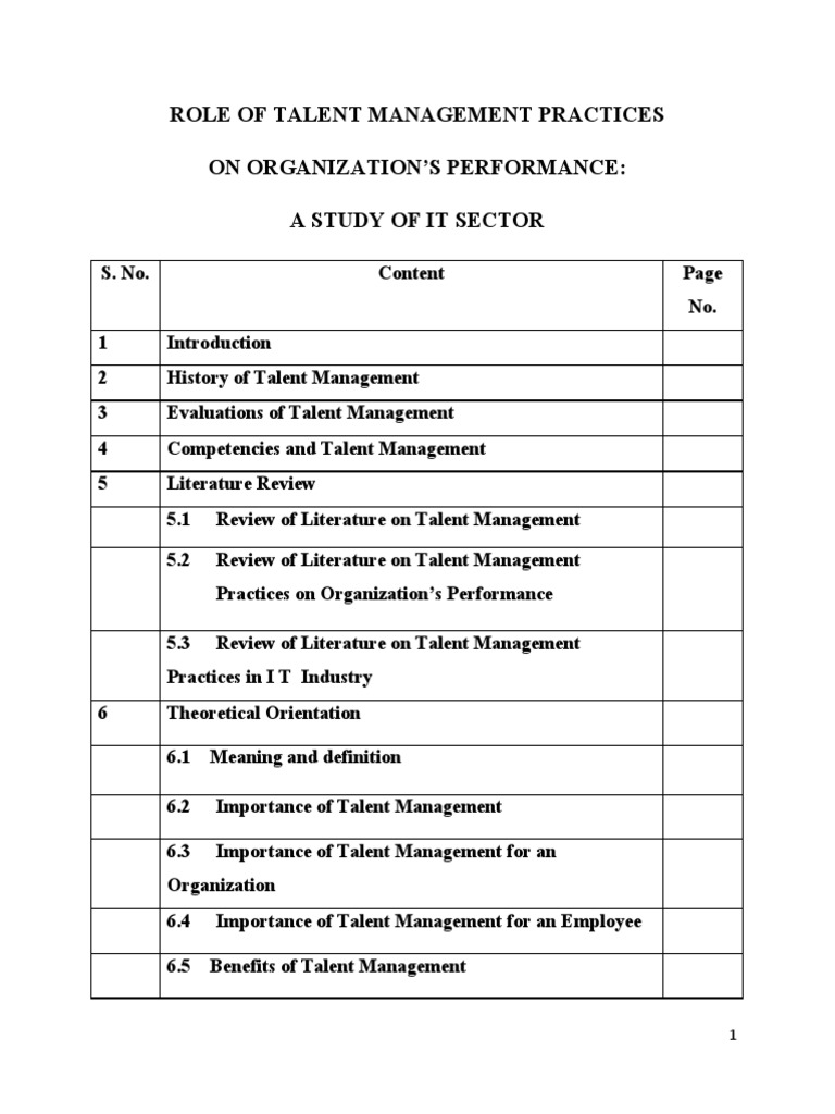 Microsoft Word - Review of Talent 27.01. | PDF | Talent Management ...