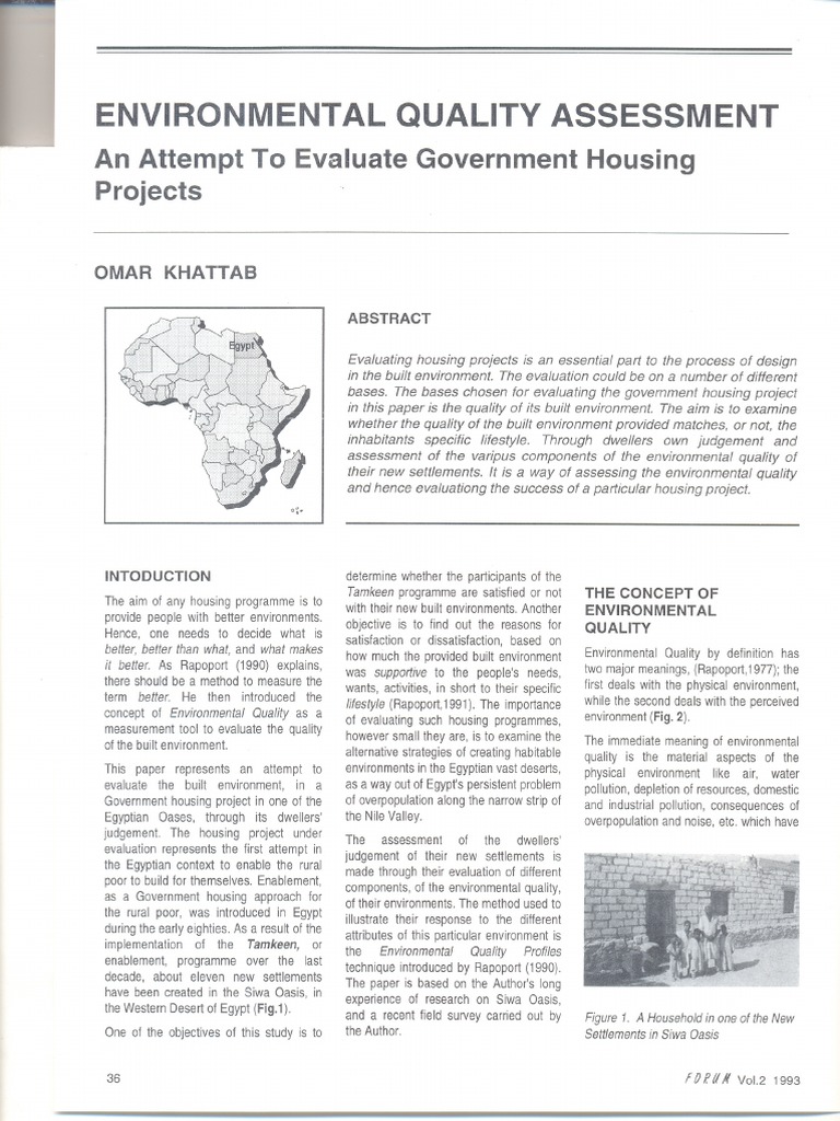 Environmental Quality Assesment | PDF