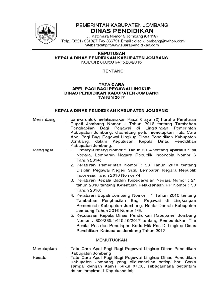 Tata Cara Apel Pagi | PDF