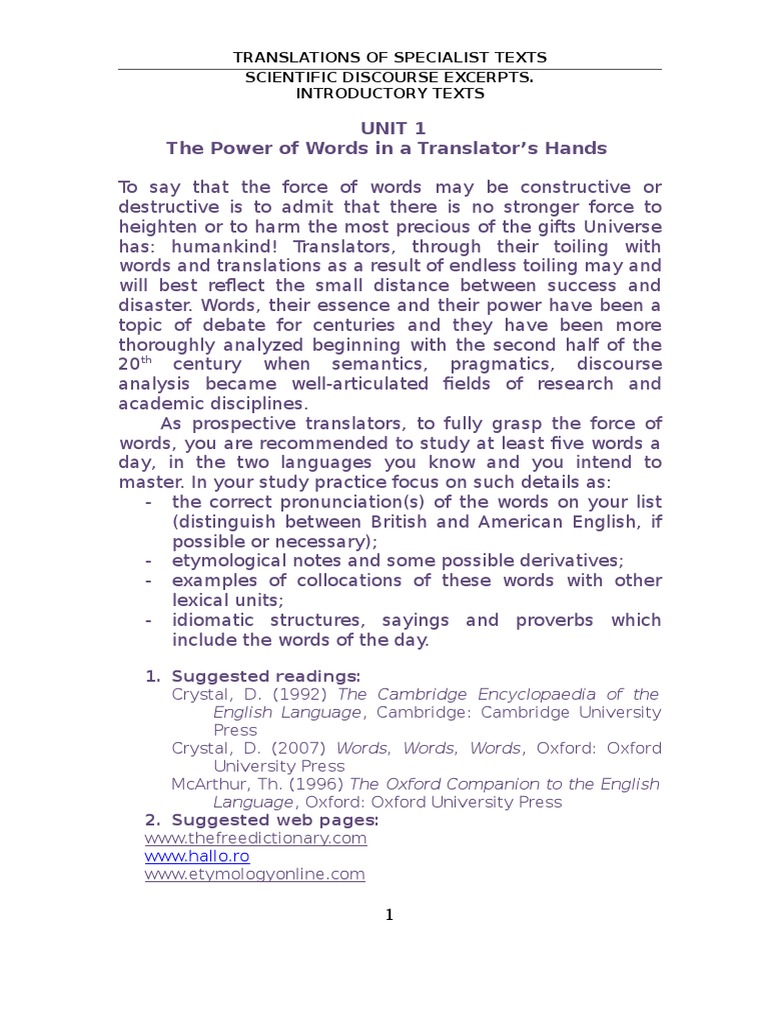 The Power of Words | PDF | Translations | Oxford University Press