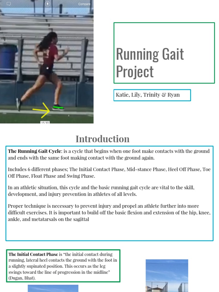 Running Gait Analysis | PDF | Running | Anatomical Terms Of Motion