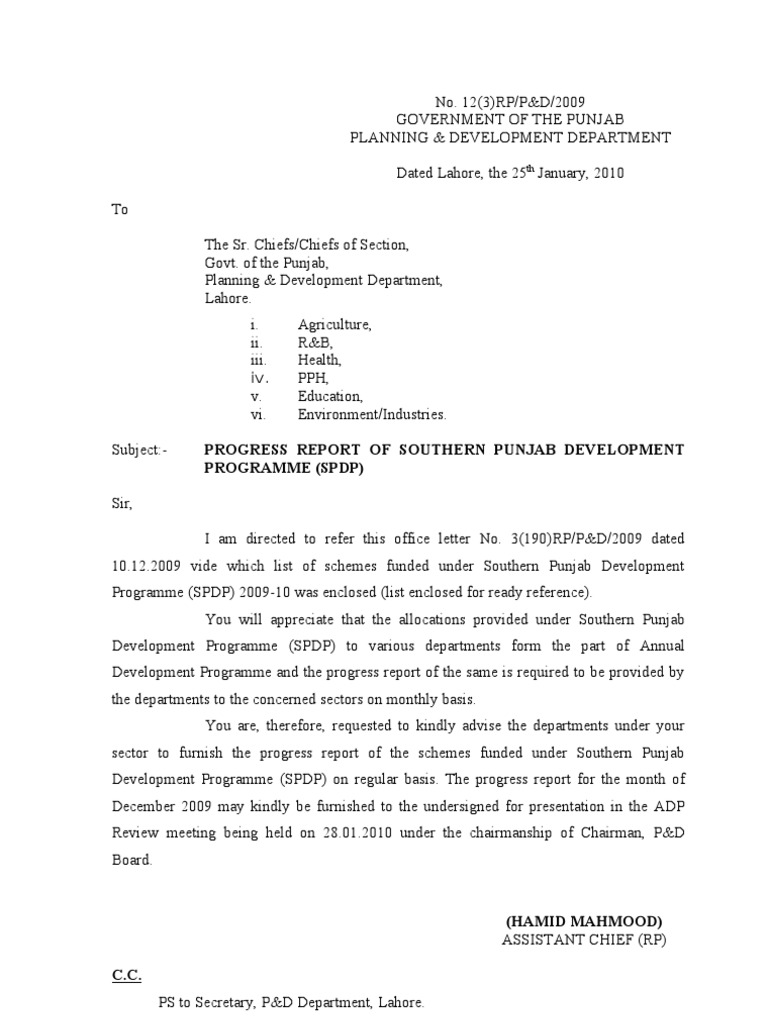 12 (3) Progress Monitoring SPDP | PDF | Government