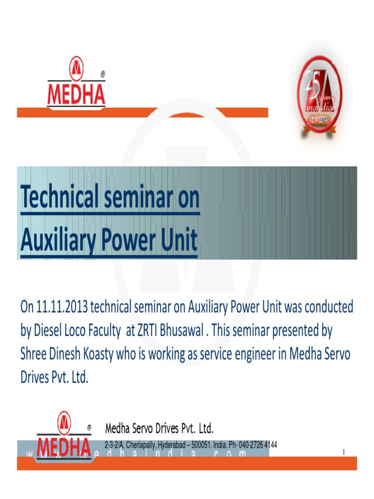 Apu PDF | PDF | Diesel Engine | Locomotives